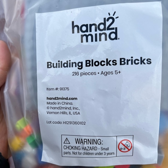 Toys | Hand2mind 216 Pcs Colorful Building Blocks Bricks Ages 5 | Poshmark